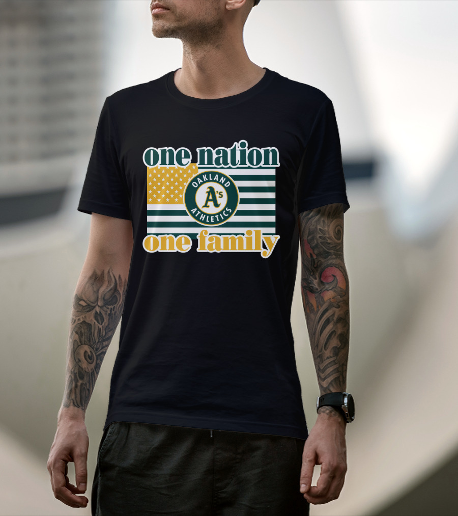 One Nation One Family Oakland Athletics T-Shirt