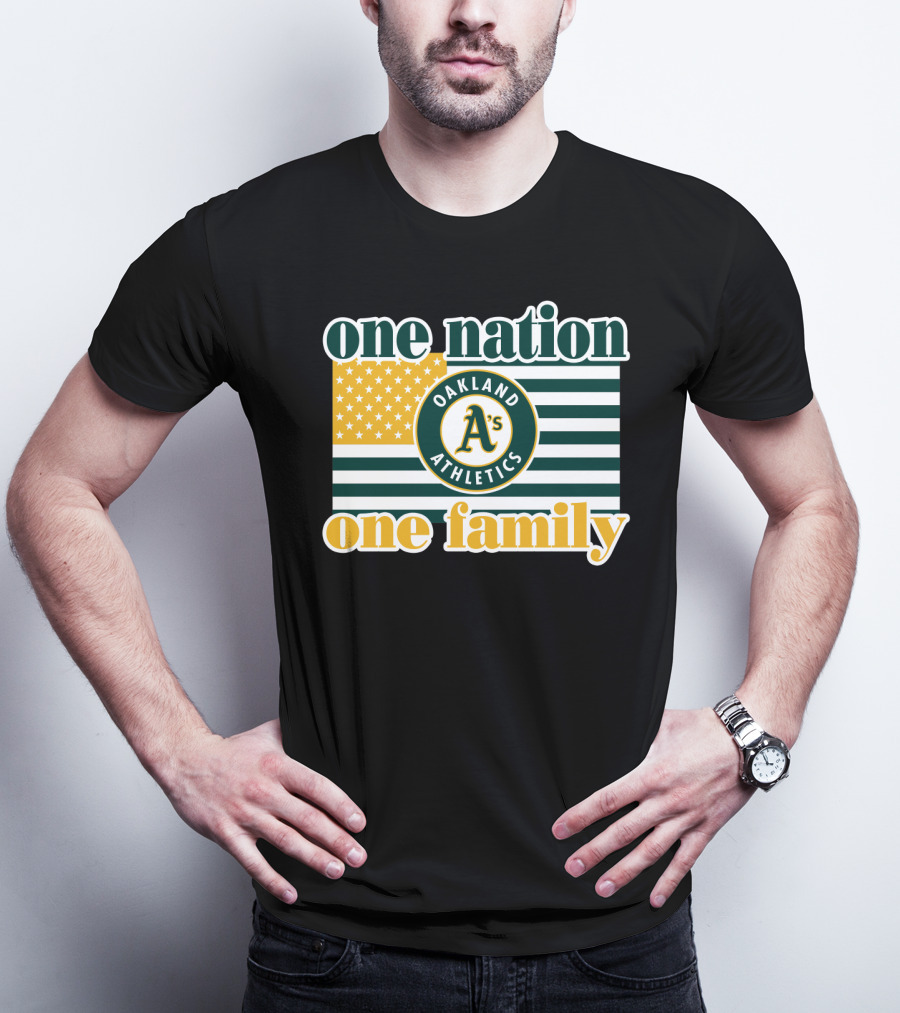 One Nation One Family Oakland Athletics T-Shirt