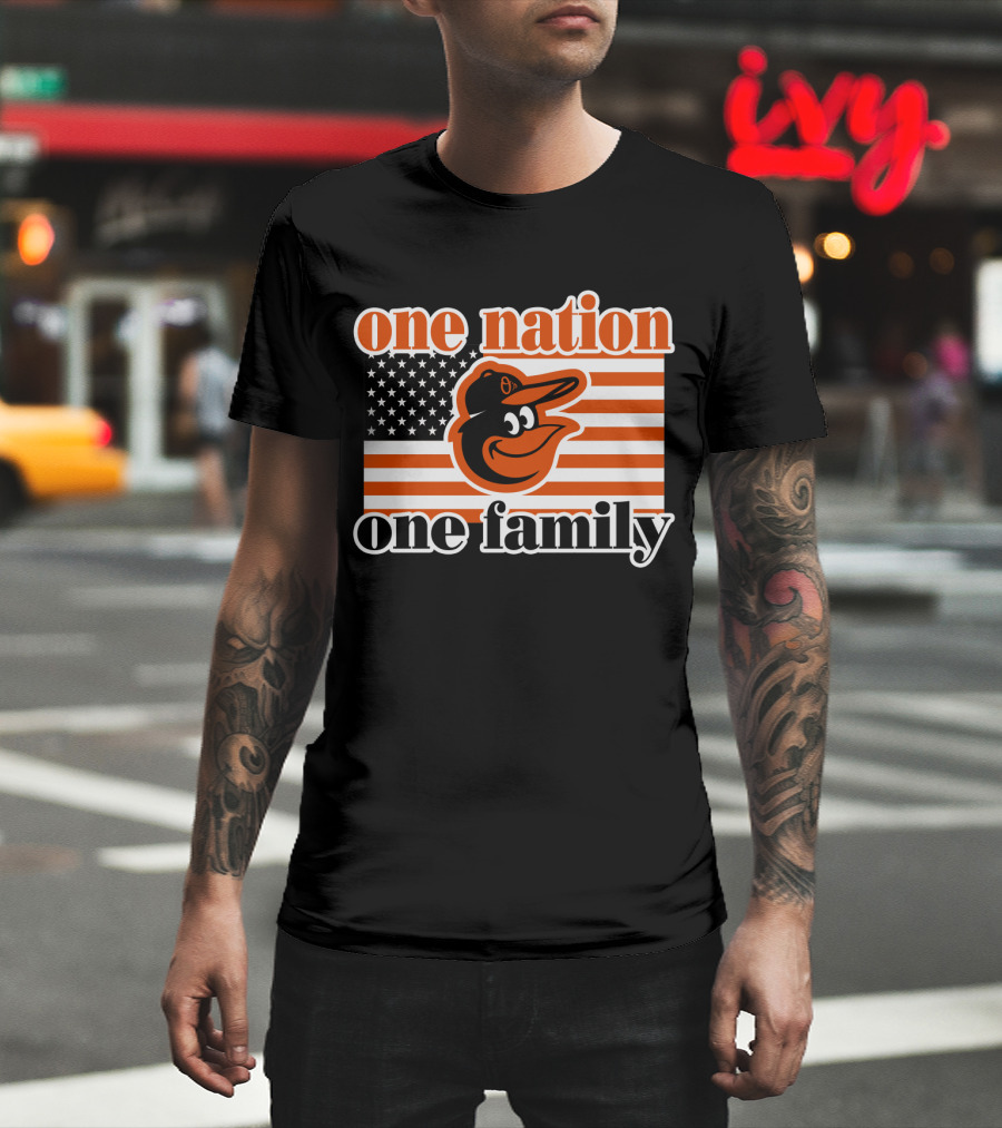 One Nation One Family 59 Baltimore Orioles T-Shirt