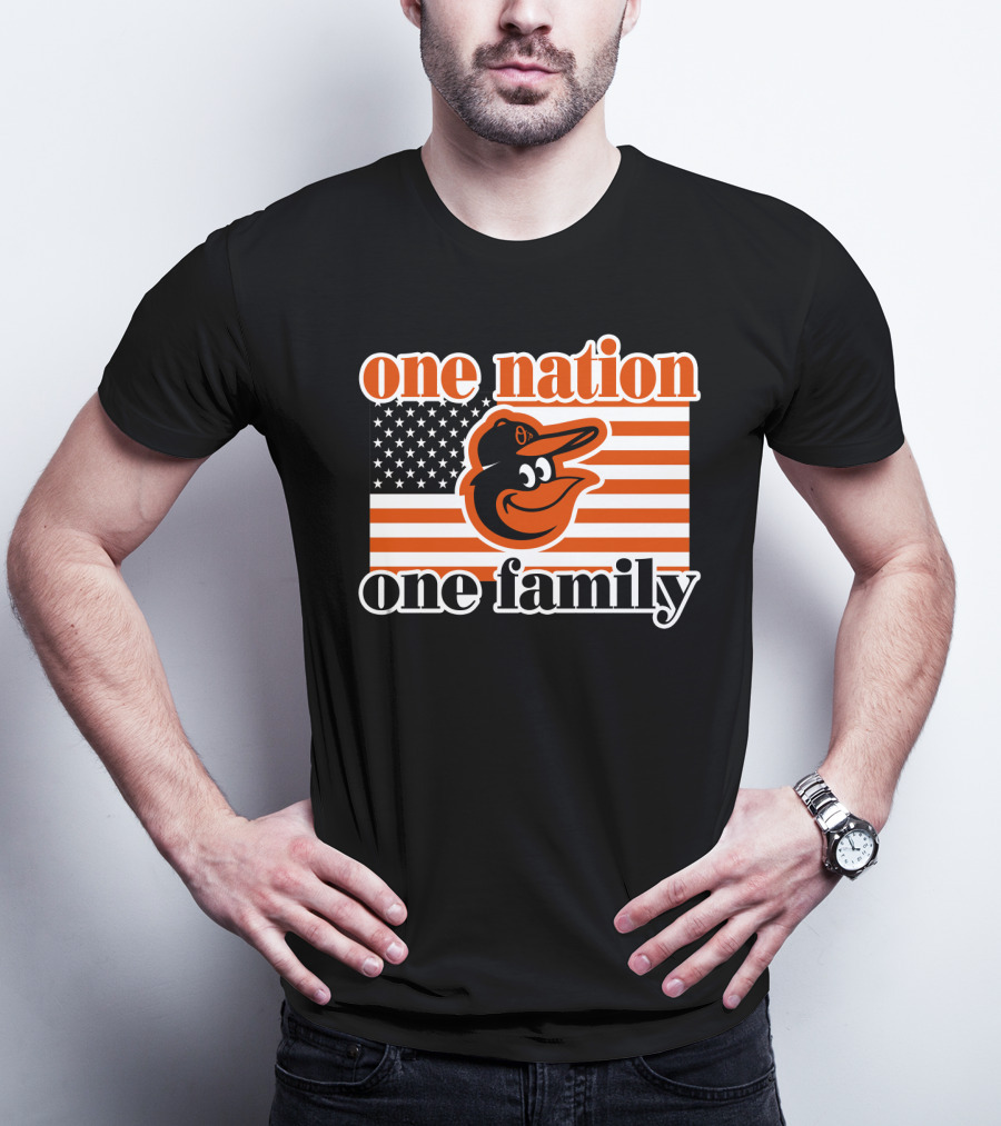 One Nation One Family 59 Baltimore Orioles T-Shirt