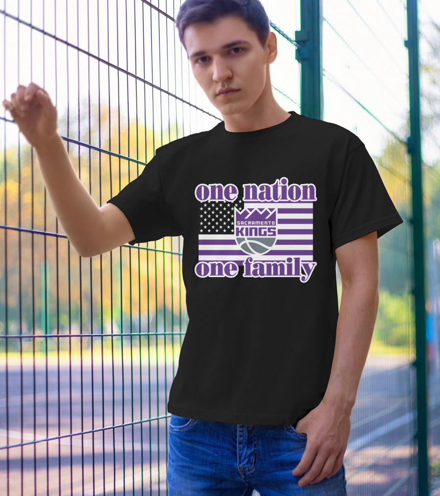 Sacramento Kings One Nation One Family T-Shirt