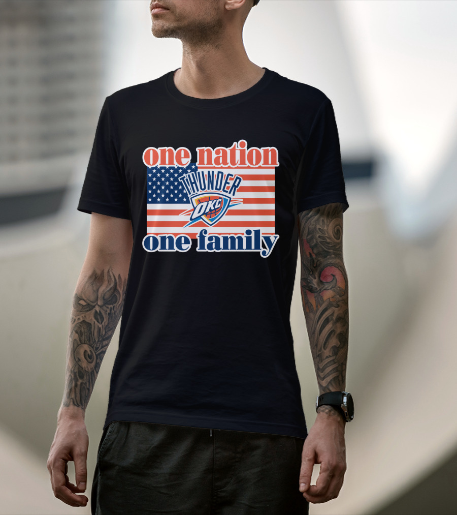 One Nation One Family Oklahoma City Thunder T-Shirt
