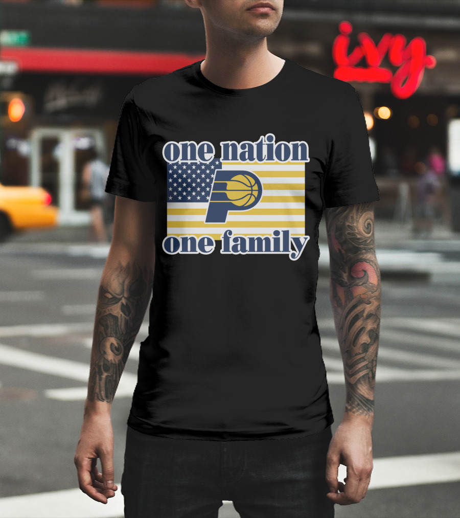One Nation One Family Indiana Pacers Retro T-Shirt