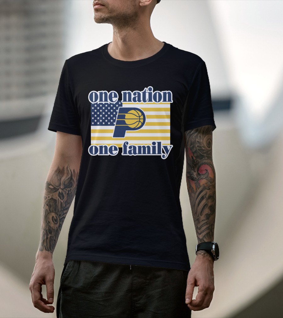 One Nation One Family Indiana Pacers Retro T-Shirt