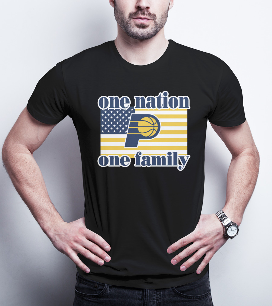 One Nation One Family Indiana Pacers Retro T-Shirt