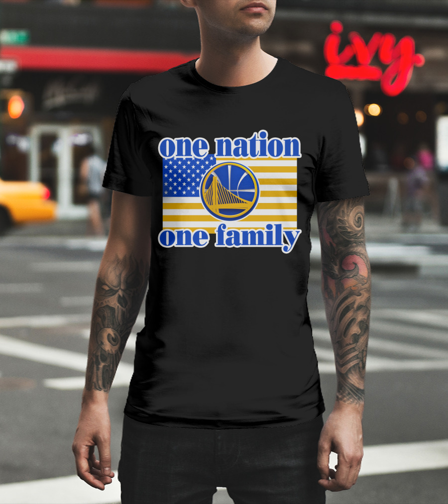 Golden State Warriors One Nation One Family T-Shirt
