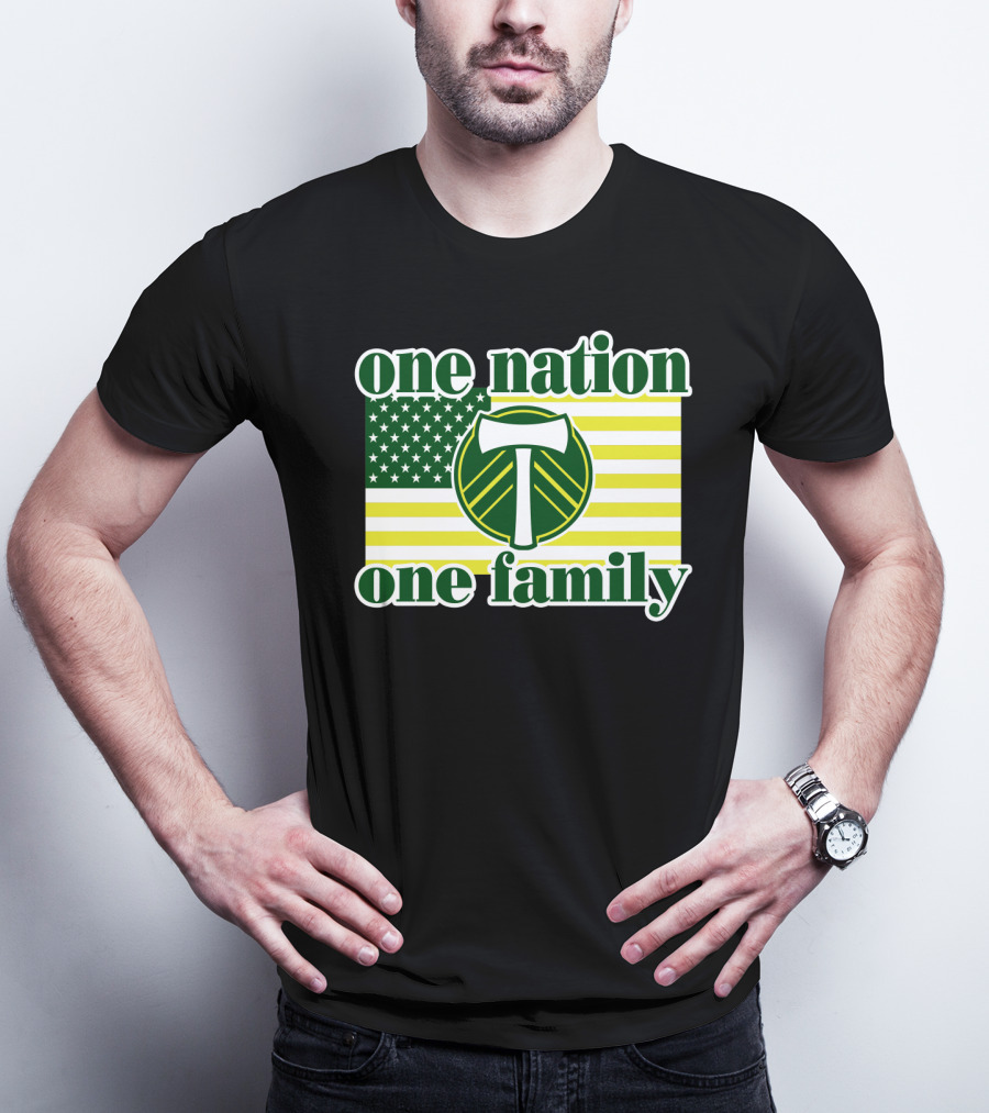 One Nation One Family 122 Portland Timbers T-Shirt