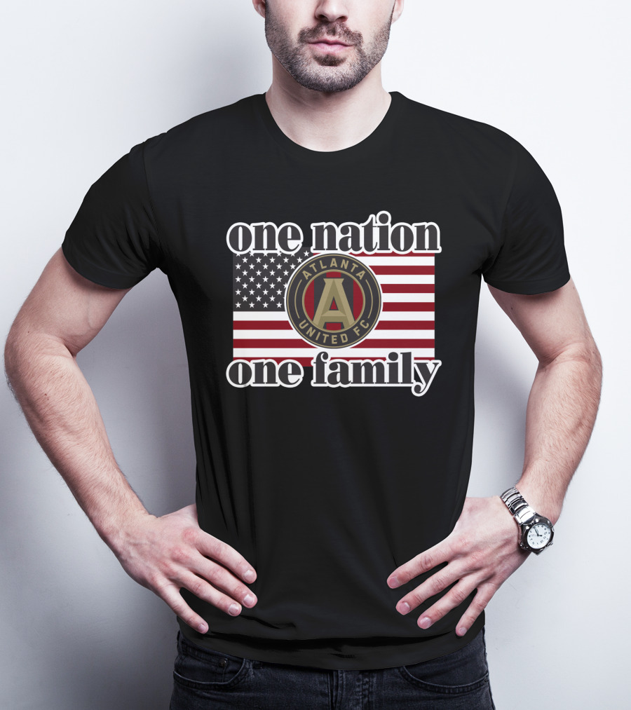 One Nation One Family Atlanta United Fc American Flag T-Shirt