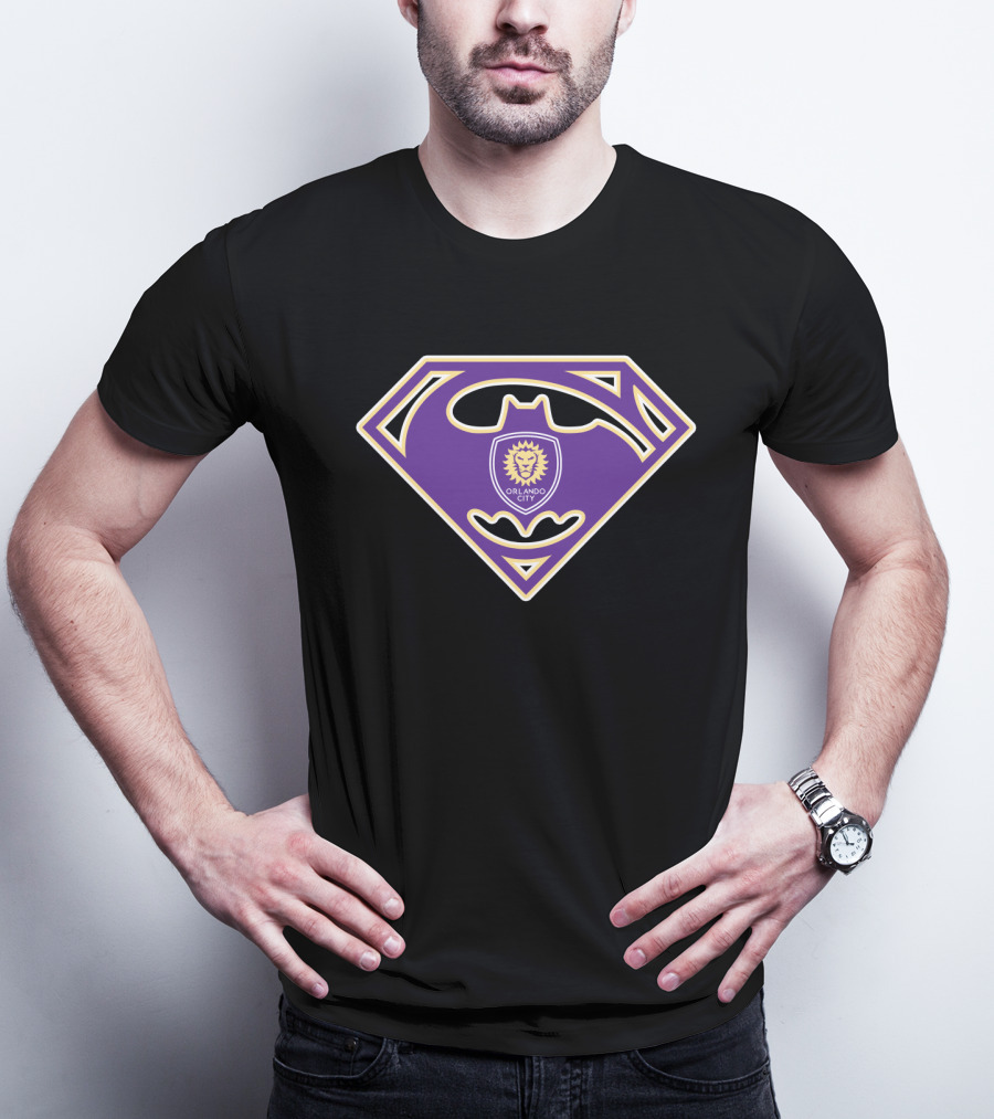 Orlando City Sc Crest With Bat And Shield Symbol T-Shirt