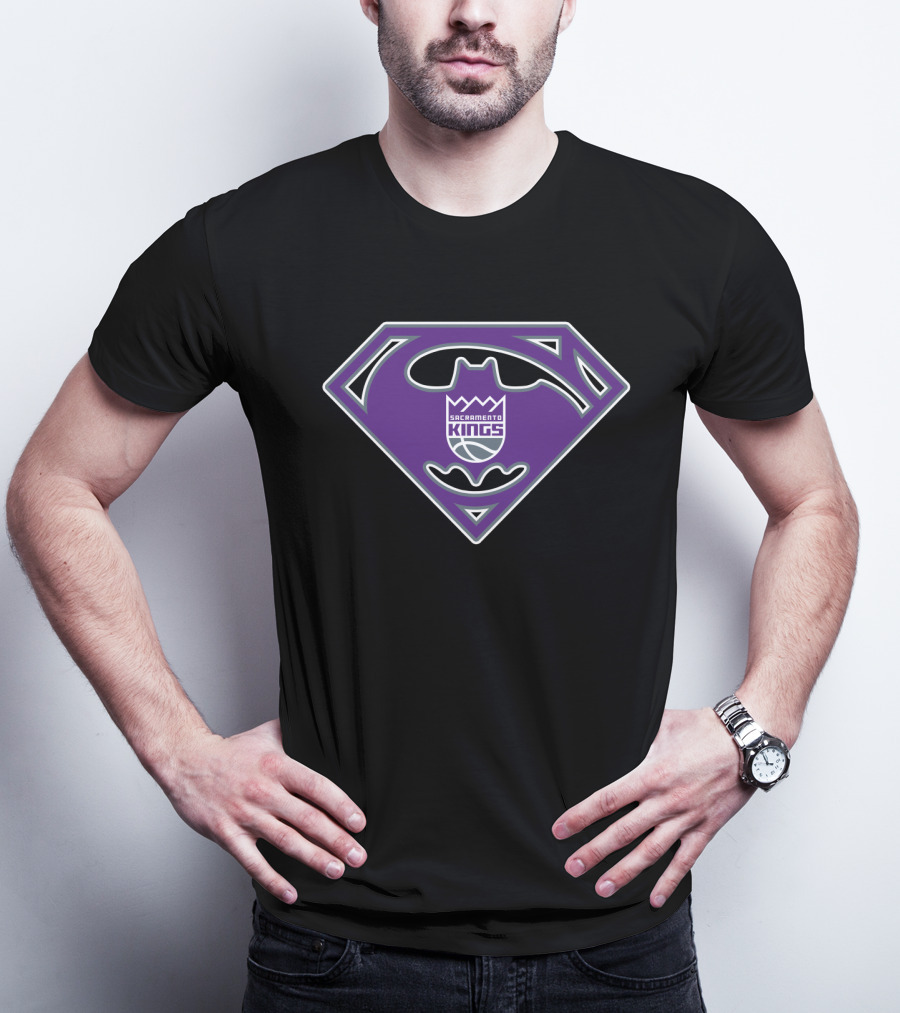 Sacramento Kings 165 Shield Emblem Purple Crest T-Shirt