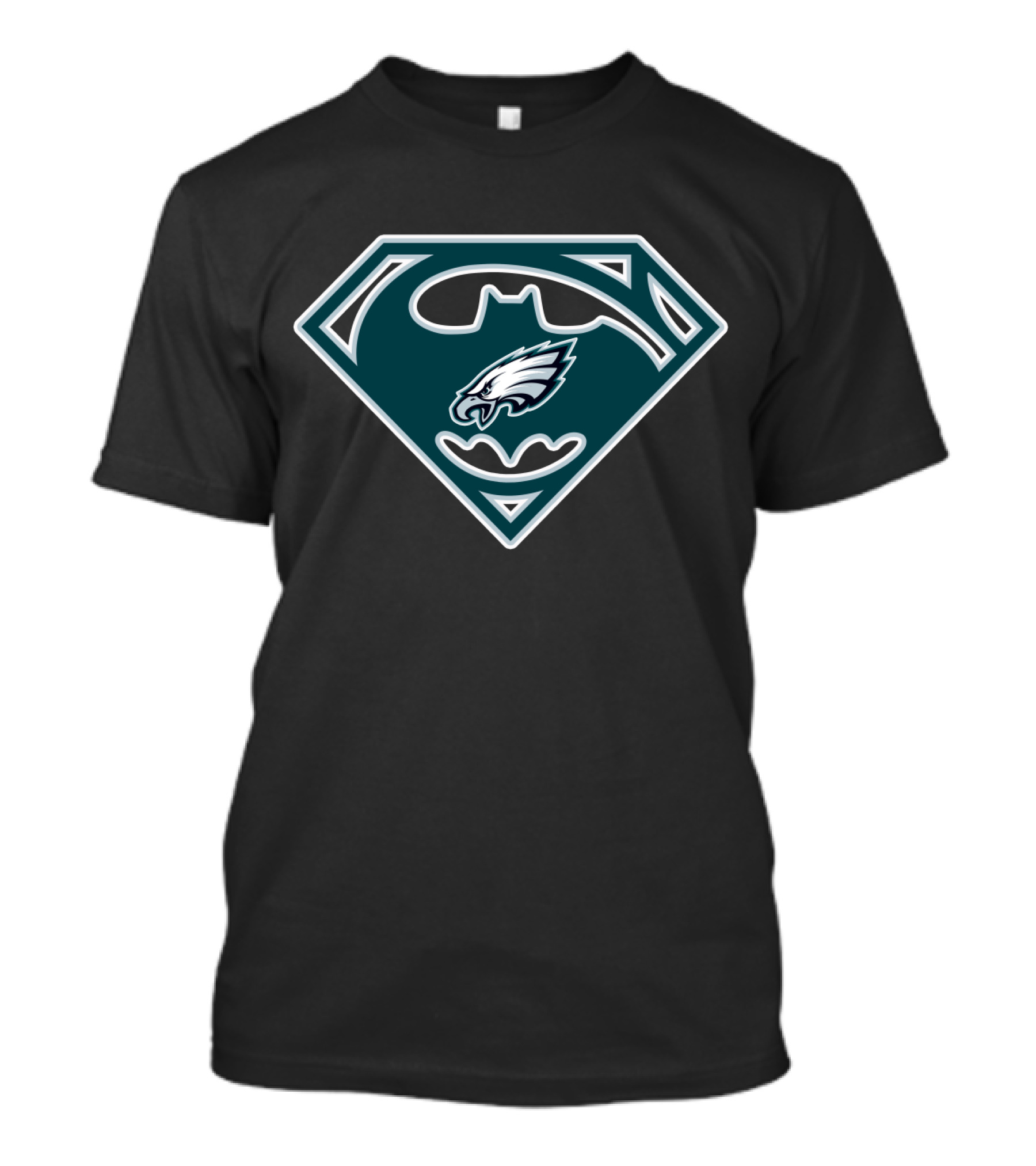 Philadelphia Eagles Batman Superman Logo Fusion T-Shirt