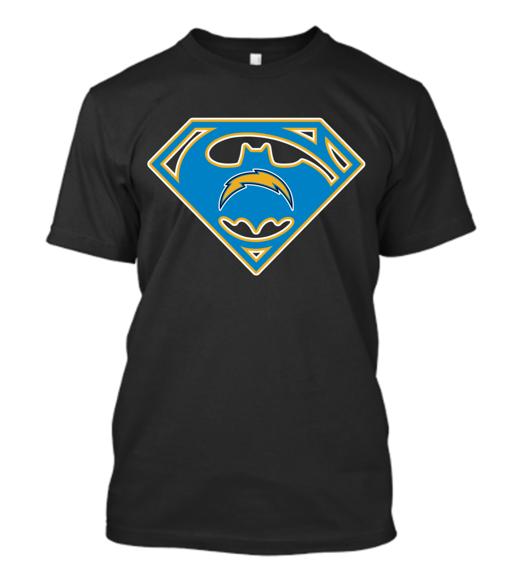 Los Angeles Chargers Superman Batman T-Shirt