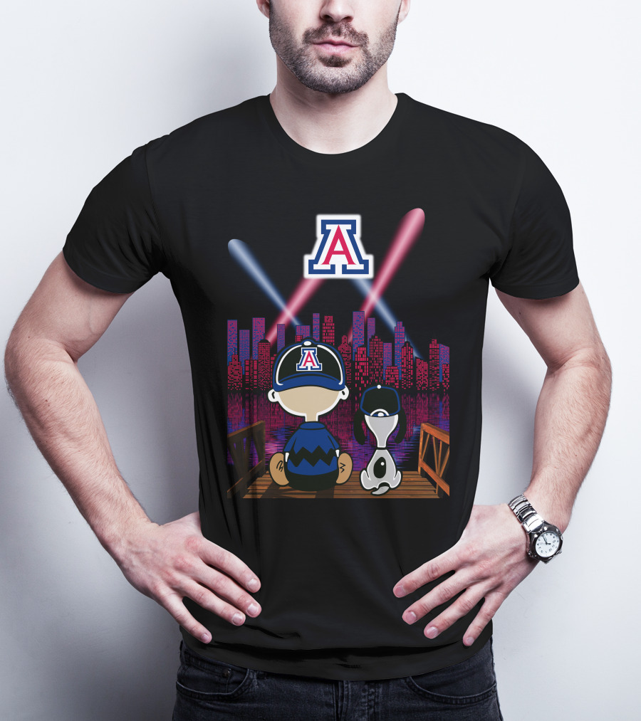 Arizona Wildcats '95 Night City Skyline Classic Scene T-Shirt