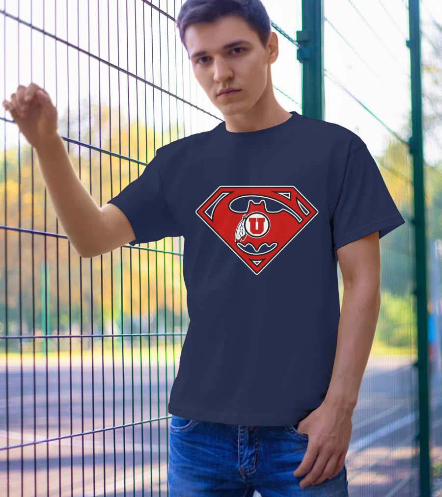 Utes Superman Batman Logo Fusion T-Shirt