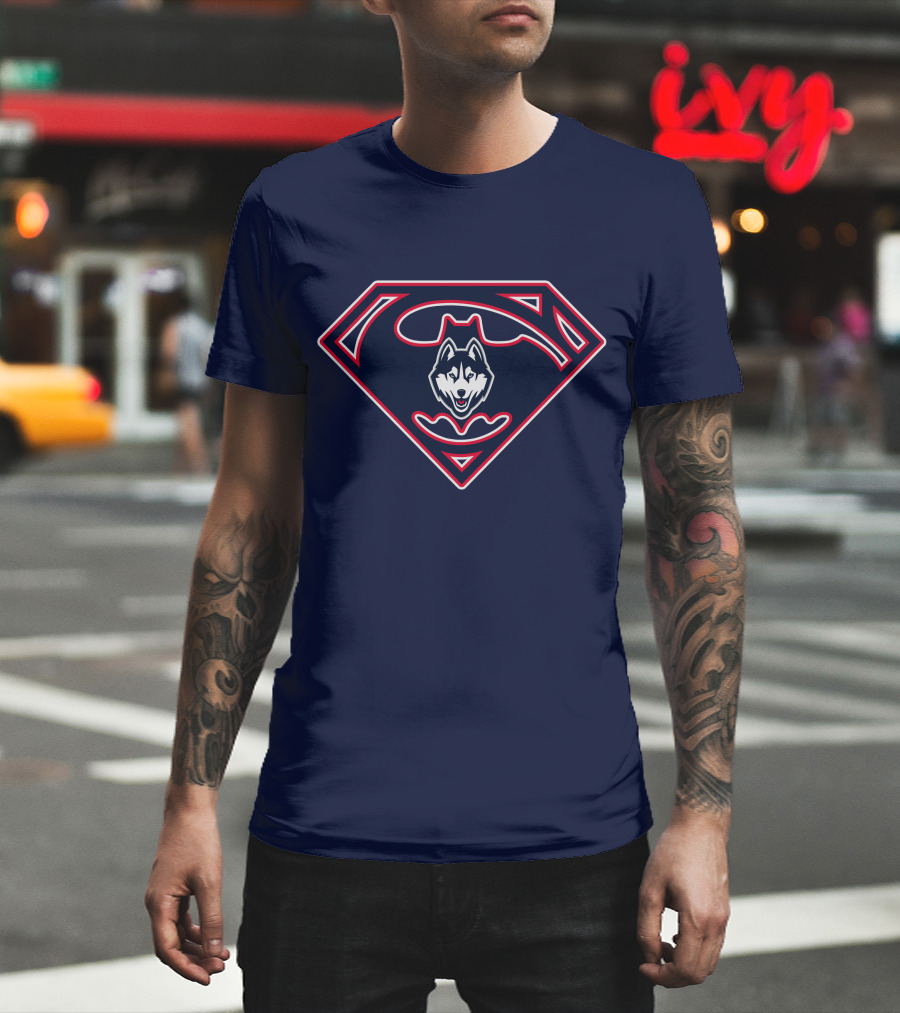 Uconn Huskies Superman T-Shirt