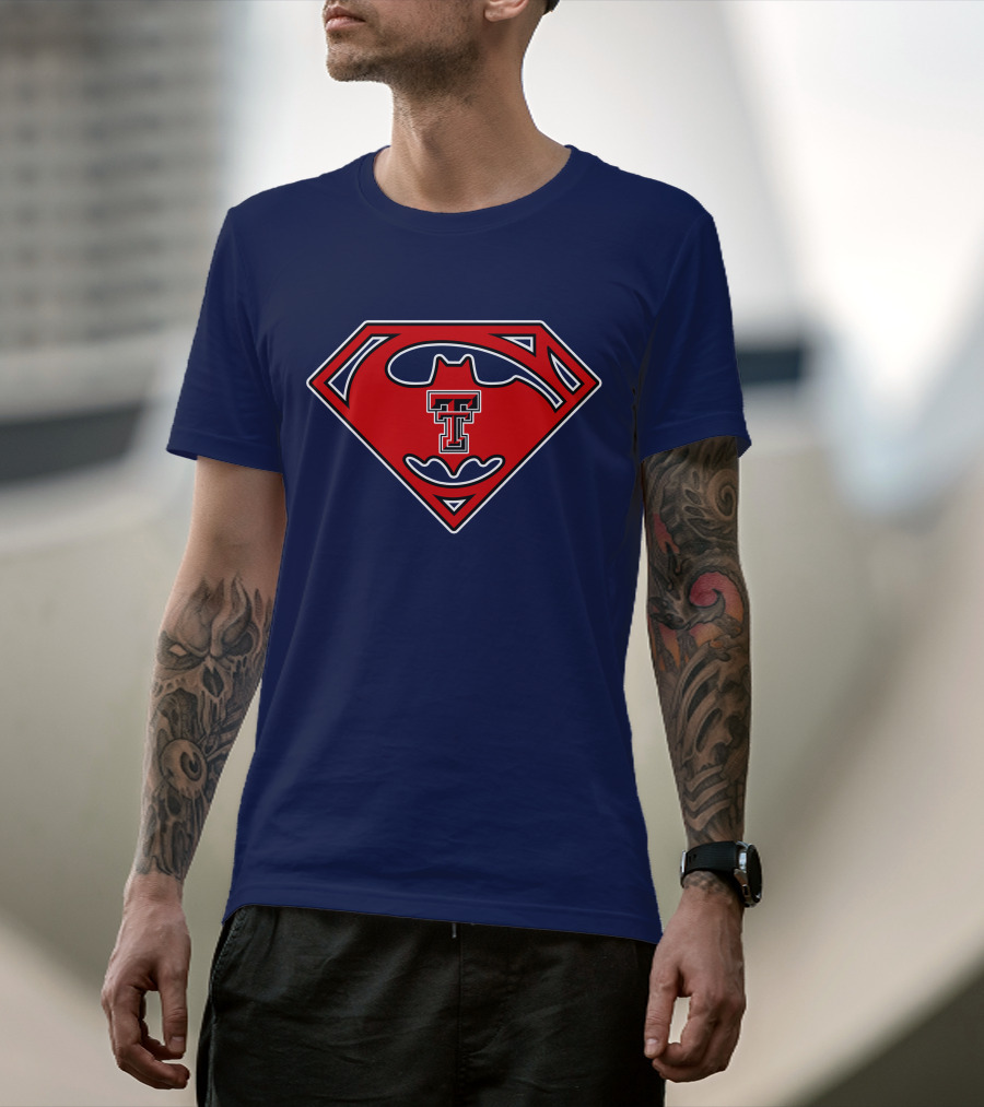 Texas Tech Red Raiders Superman Batman T-Shirt