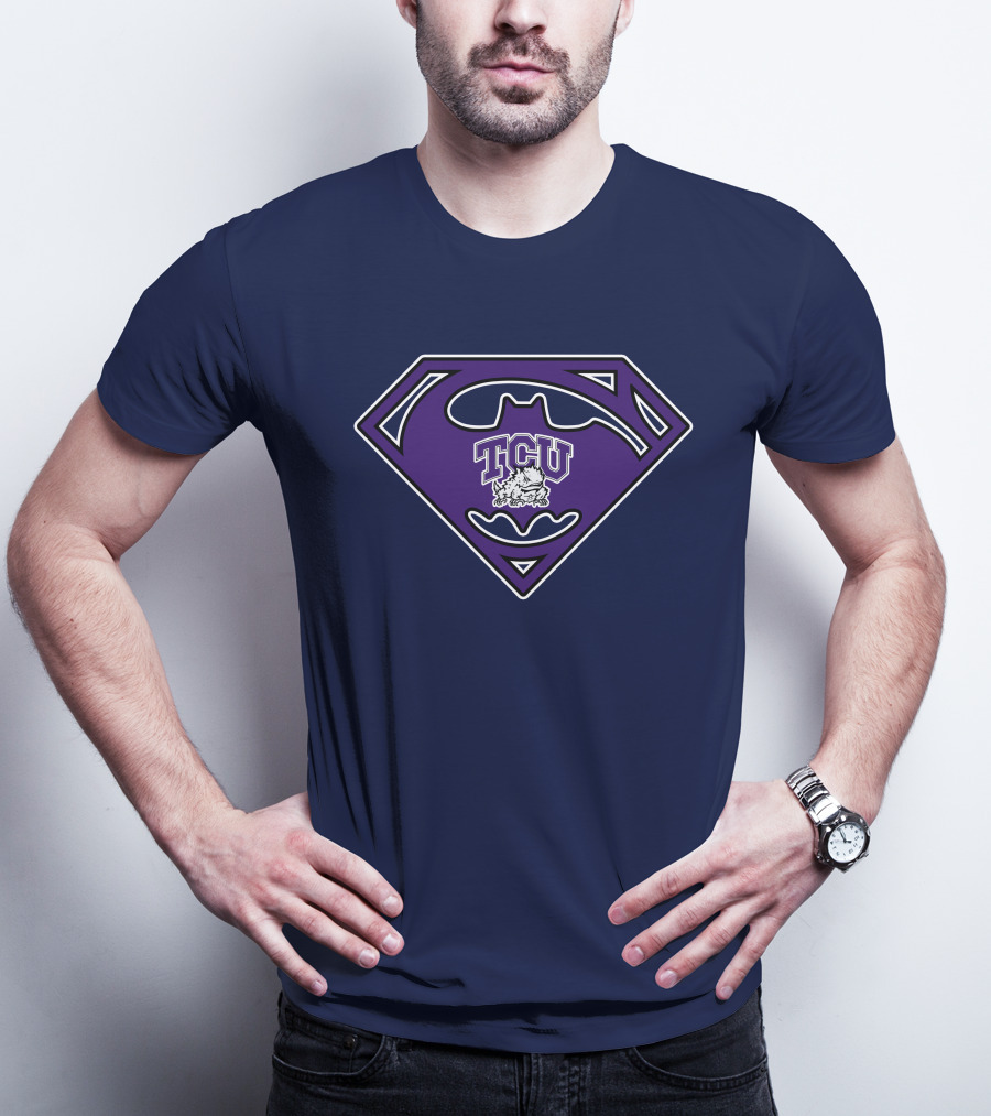 Tcu Horned Frogs Batman Superman T-Shirt