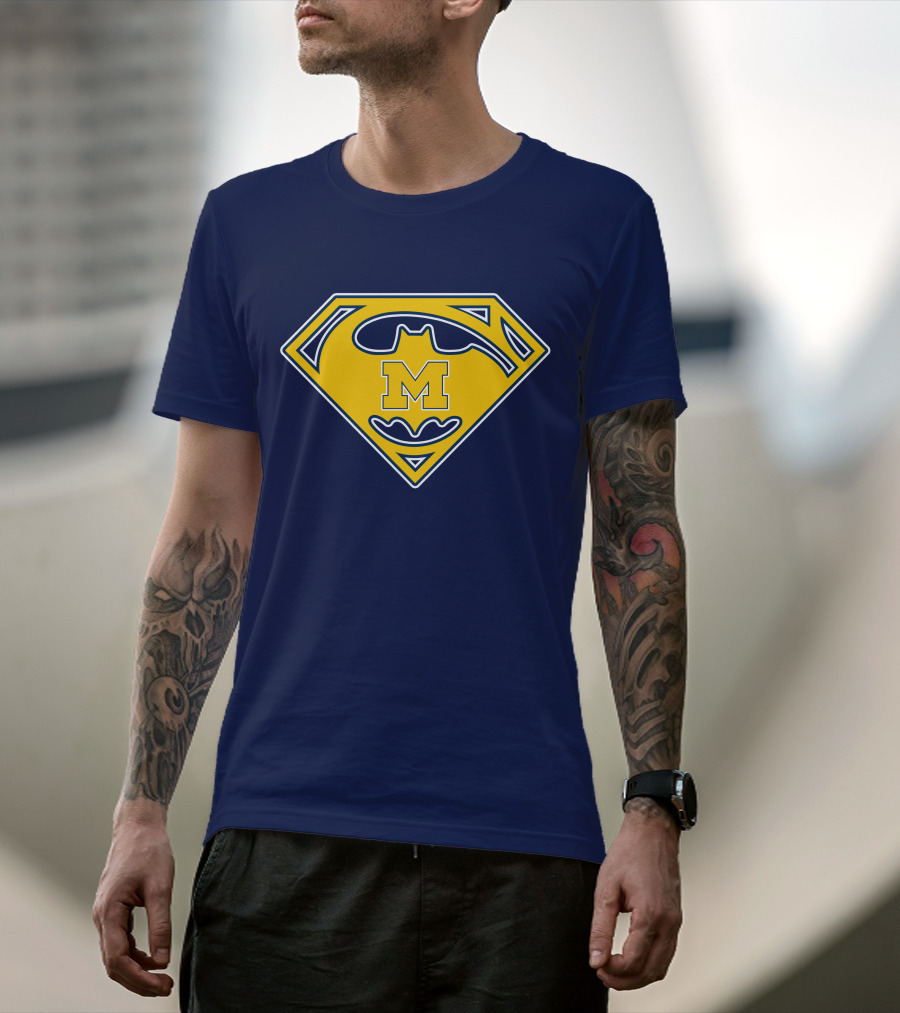 Michigan Wolverines 49 Super Bat T-Shirt