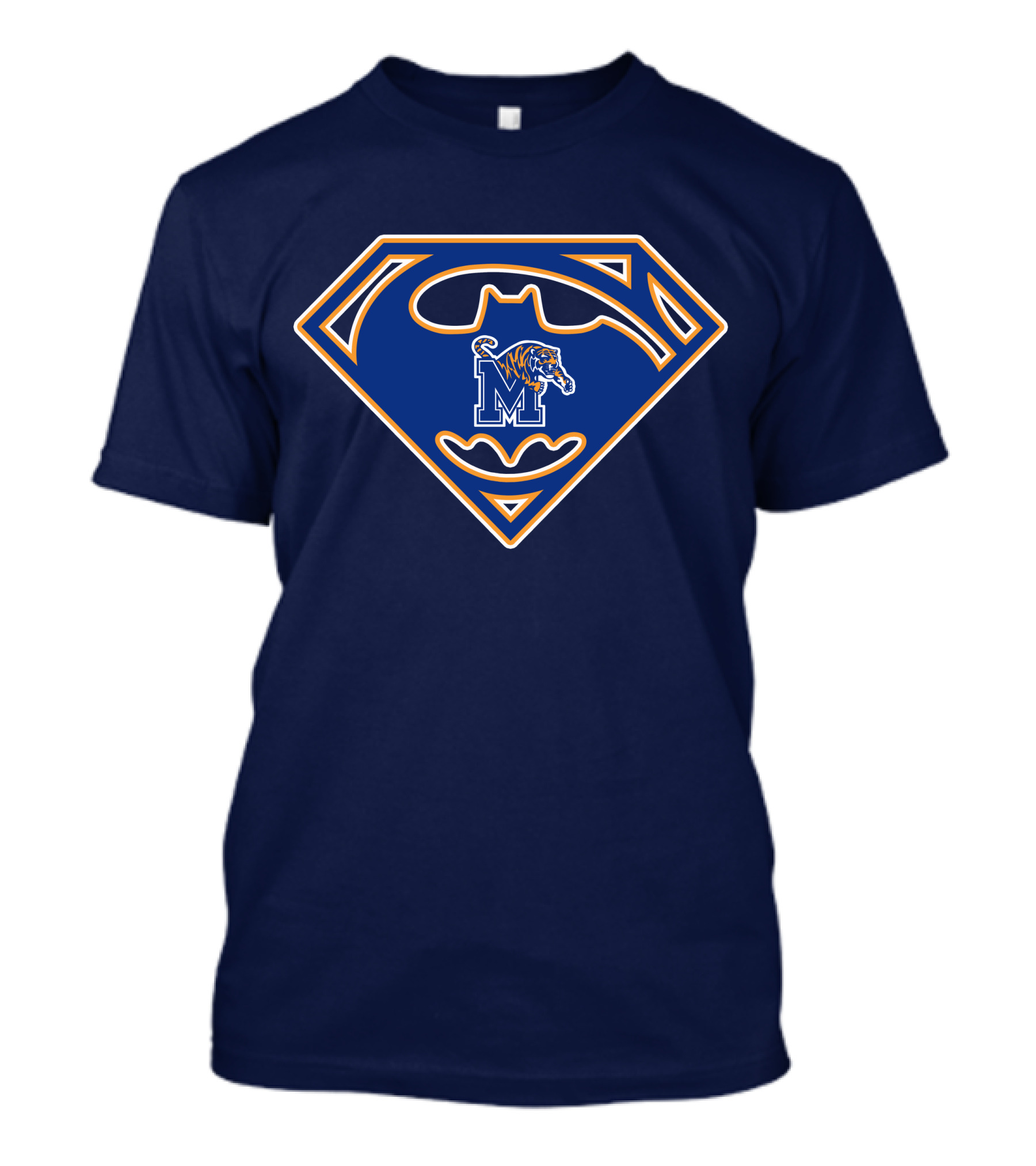 Superman Batman Memphis Tigers M Logo Tiger T-Shirt