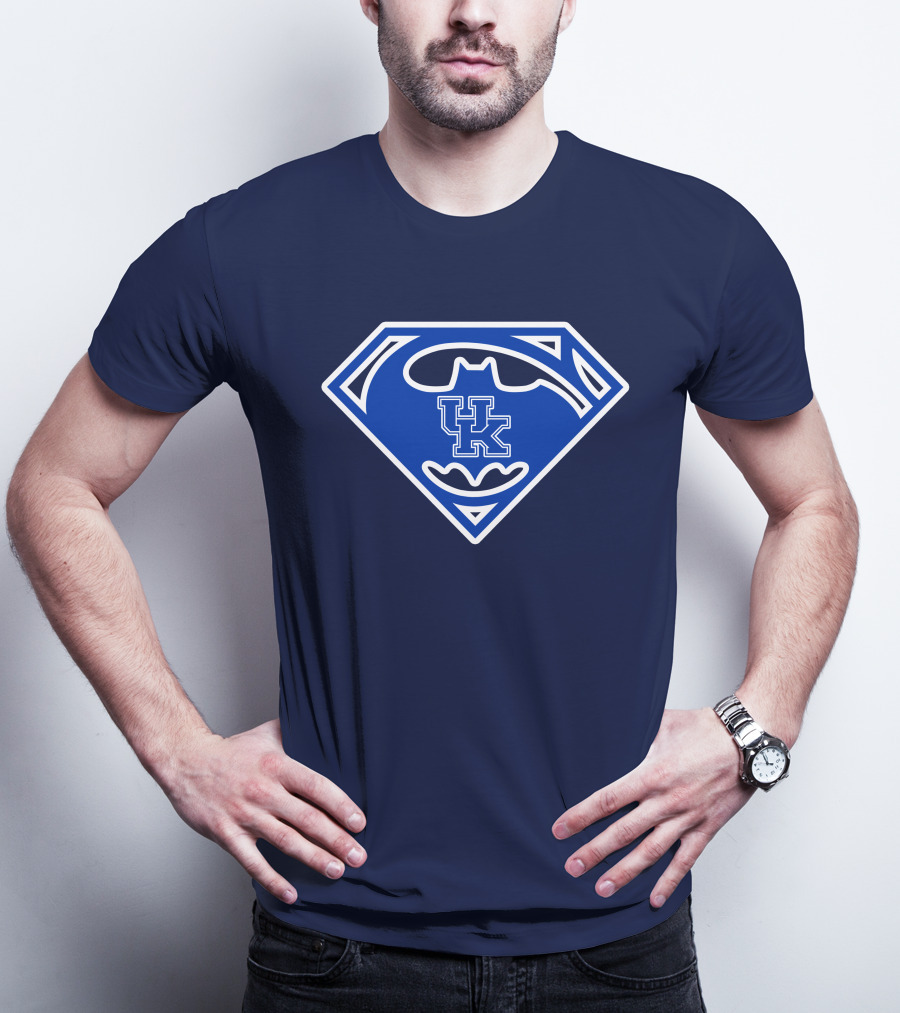 Kentucky Wildcats Uk Batman Superman Crossover T-Shirt