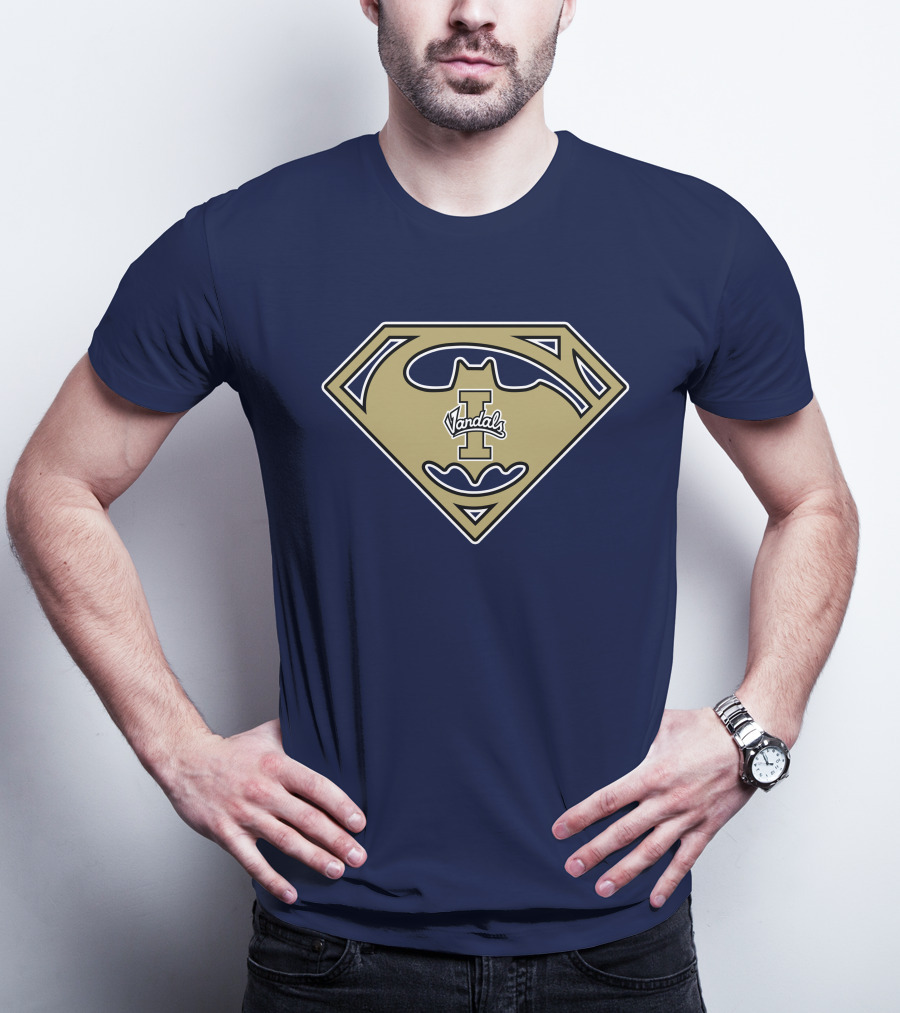 Superman Batman Logo Mashup Idaho Vandals '67 T-Shirt