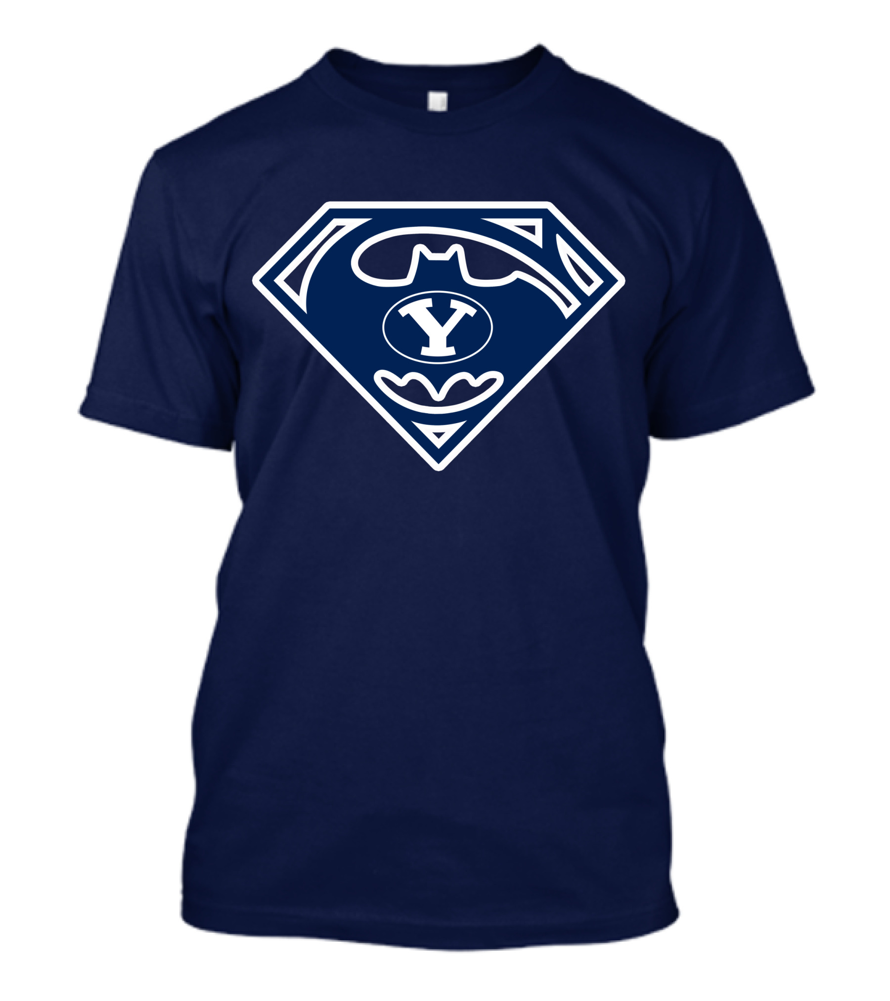 Batman Superman Byu Cougars Shield T-Shirt