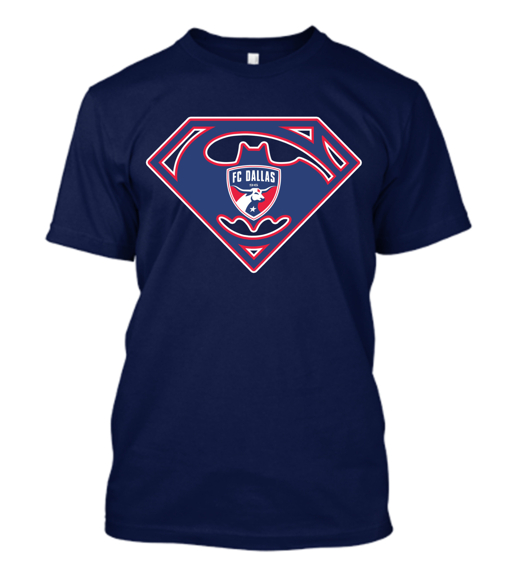 Fc Dallas Shield Emblem Superman Batman T-Shirt