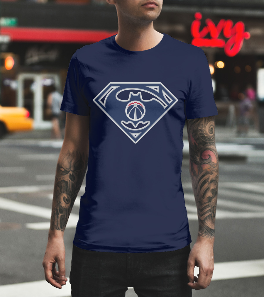 Washington Wizards Batman Superman T-Shirt