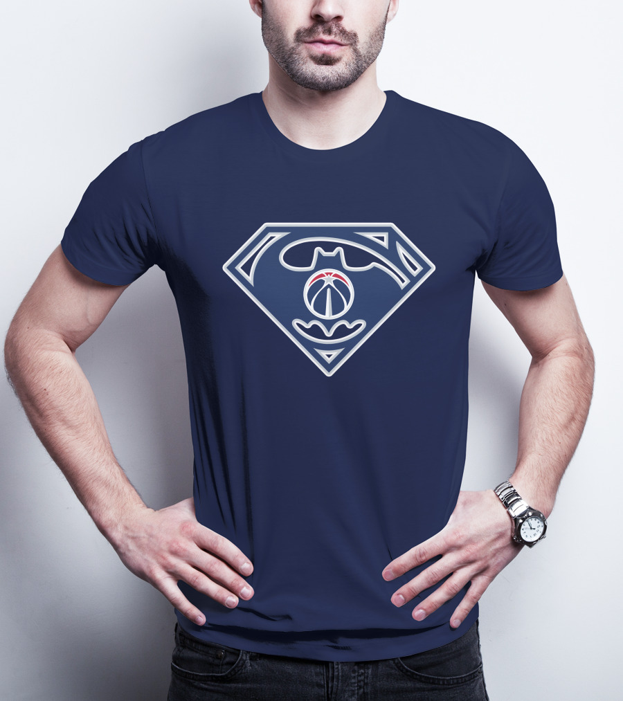 Washington Wizards Batman Superman T-Shirt
