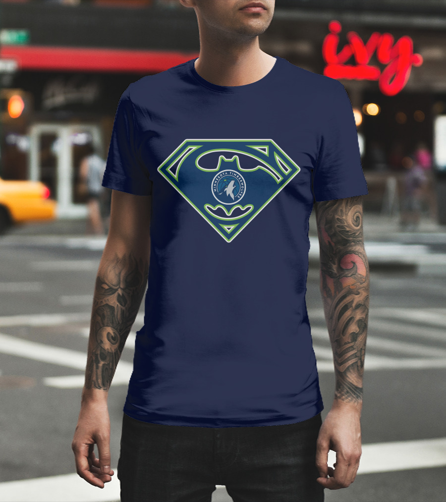 Superhero Minnesota Timberwolves Logo 173 T-Shirt