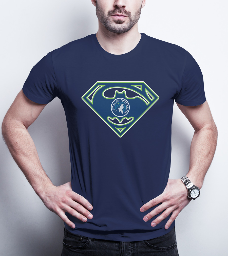 Superhero Minnesota Timberwolves Logo 173 T-Shirt