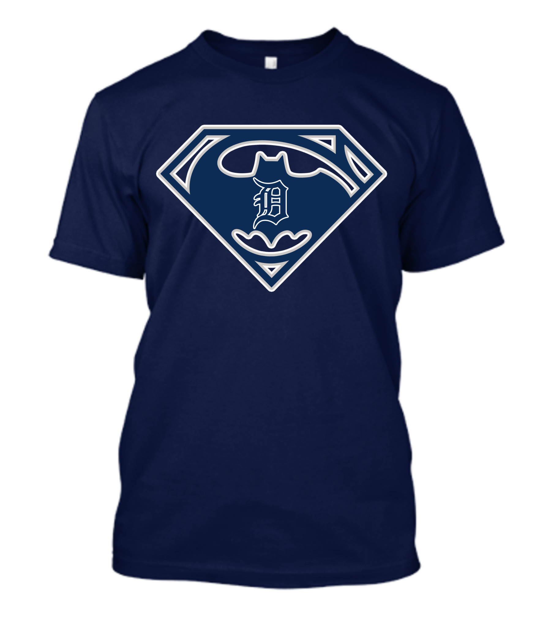 Detroit Tigers Superhero Emblem 210 T-Shirt