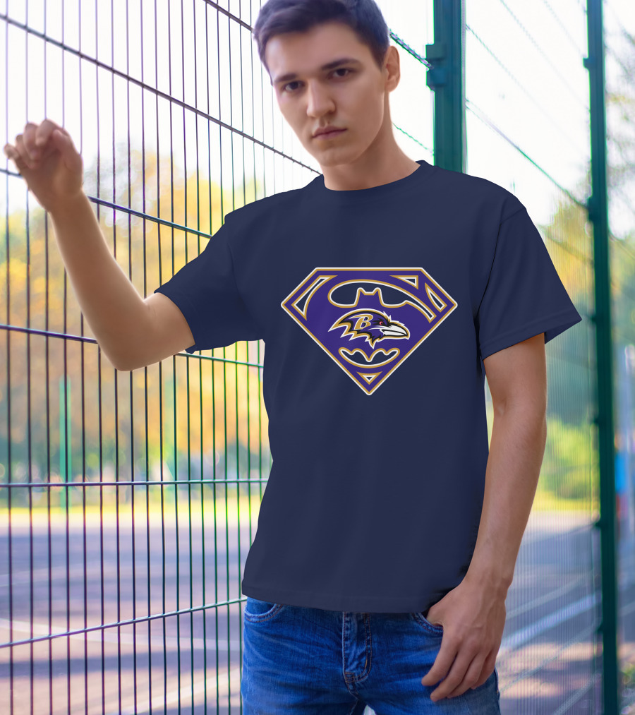 Baltimore Ravens Superhero Emblem 247 T-Shirt