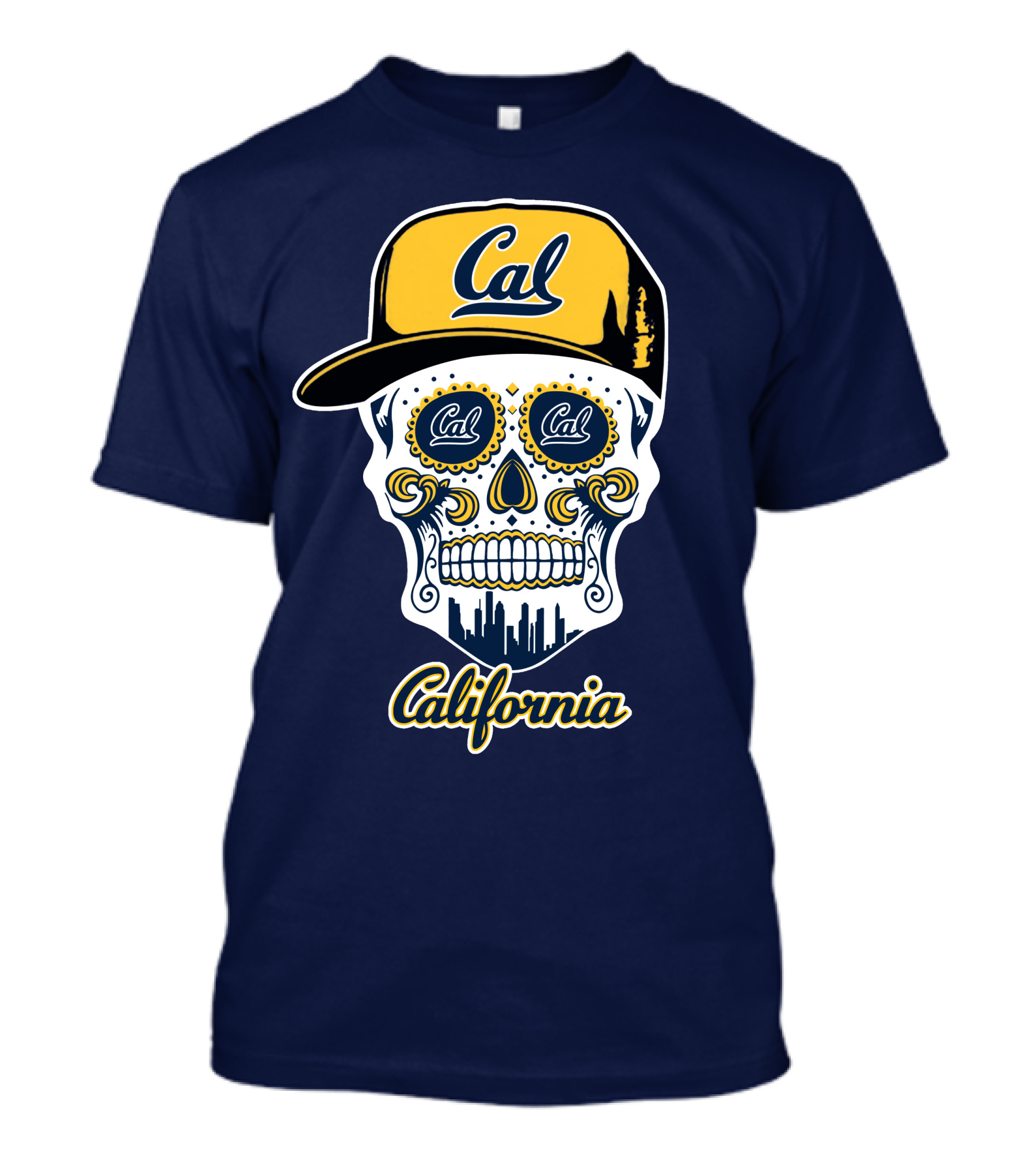 California Cal Bears Skull With Cap T-Shirt