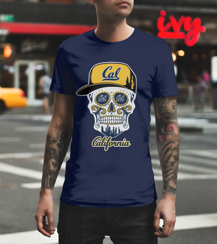 California Cal Bears Skull With Cap T-Shirt