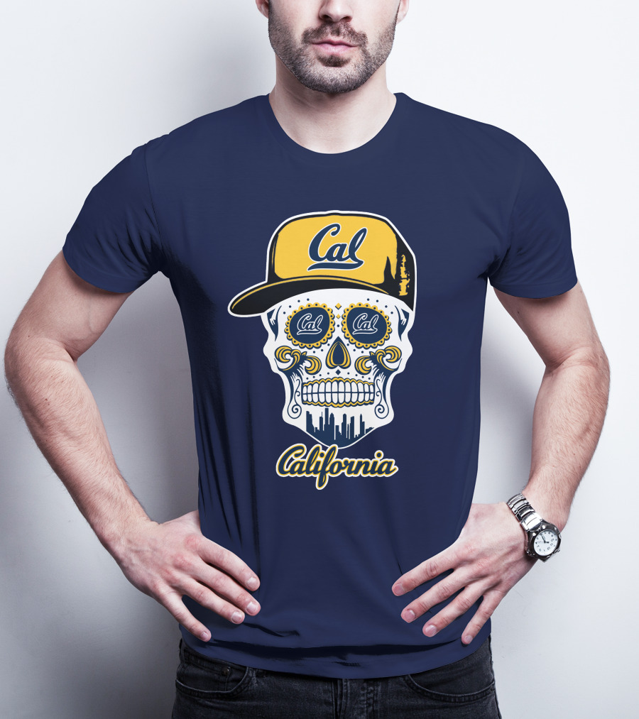 California Cal Bears Skull With Cap T-Shirt