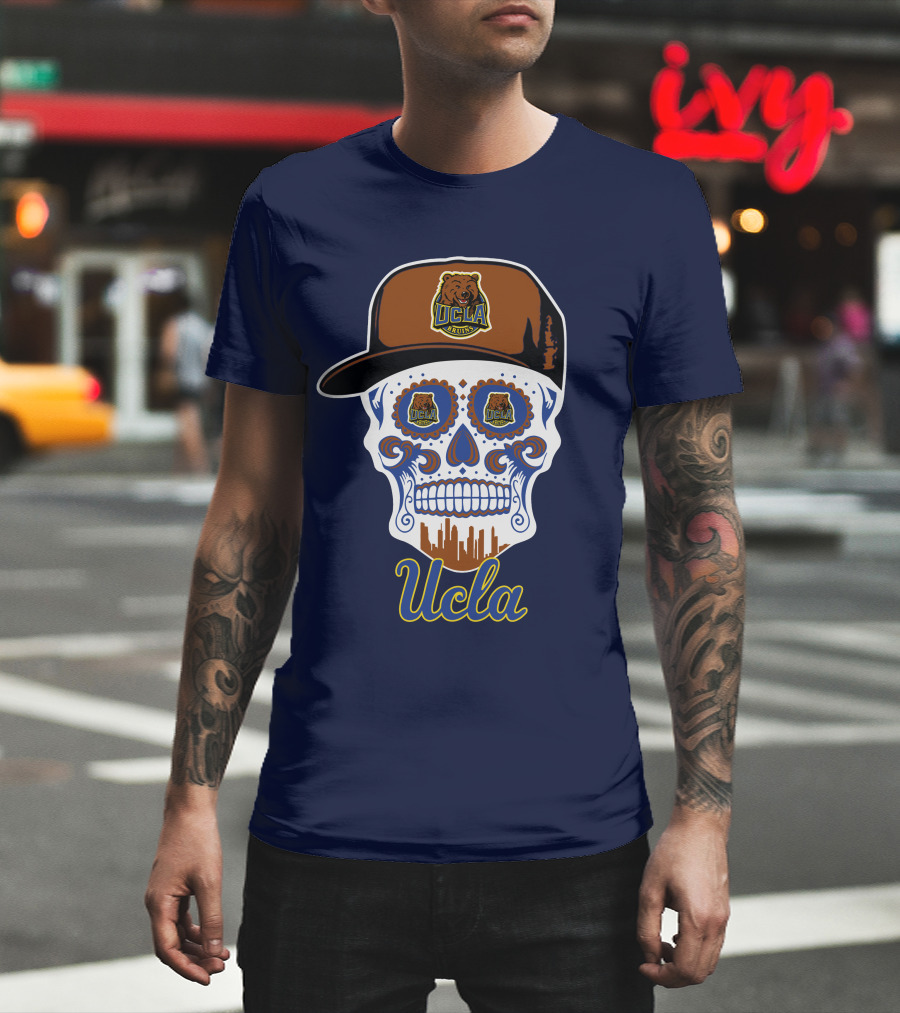 Ucla Bruins Skull With Cap T-Shirt