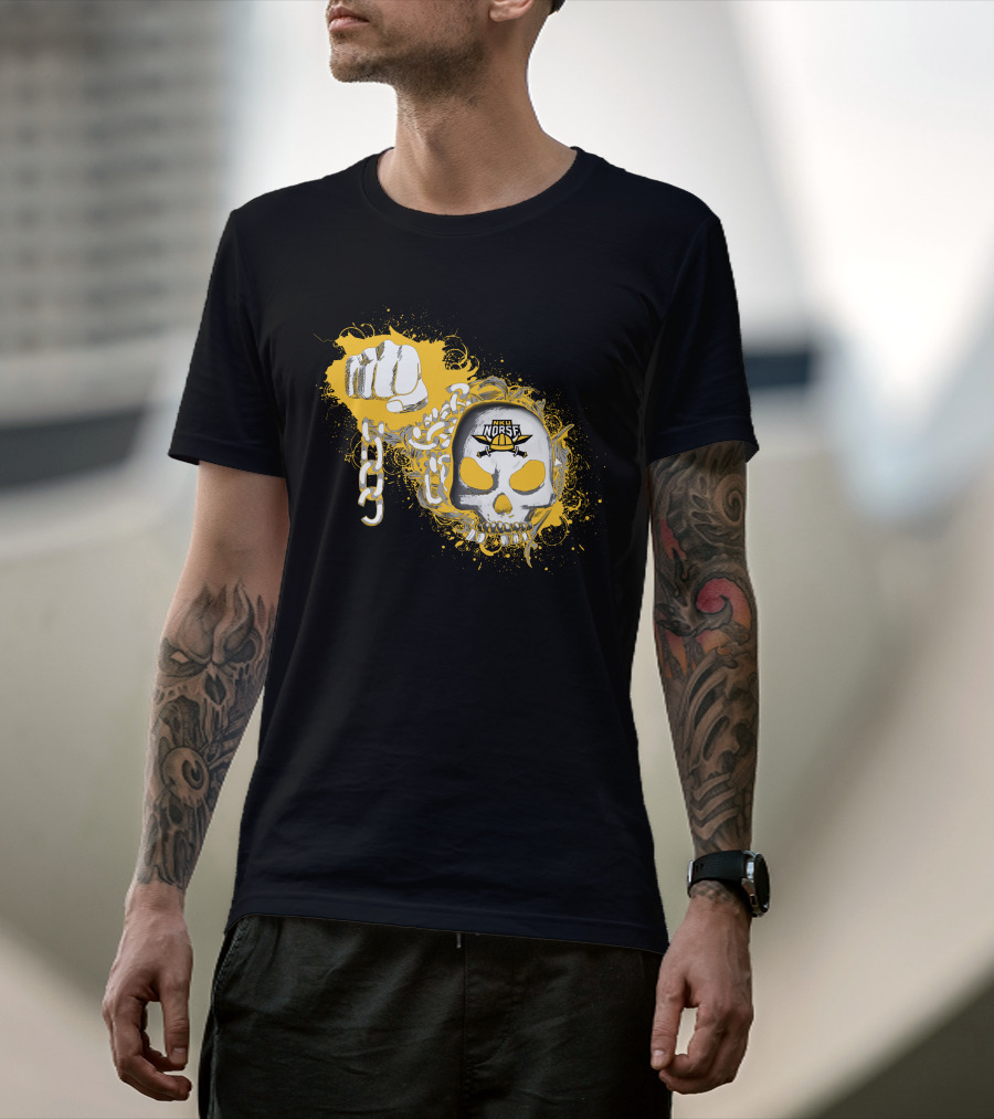 Northern Kentucky Norse Skull With Anchor And Fist T-Shirt