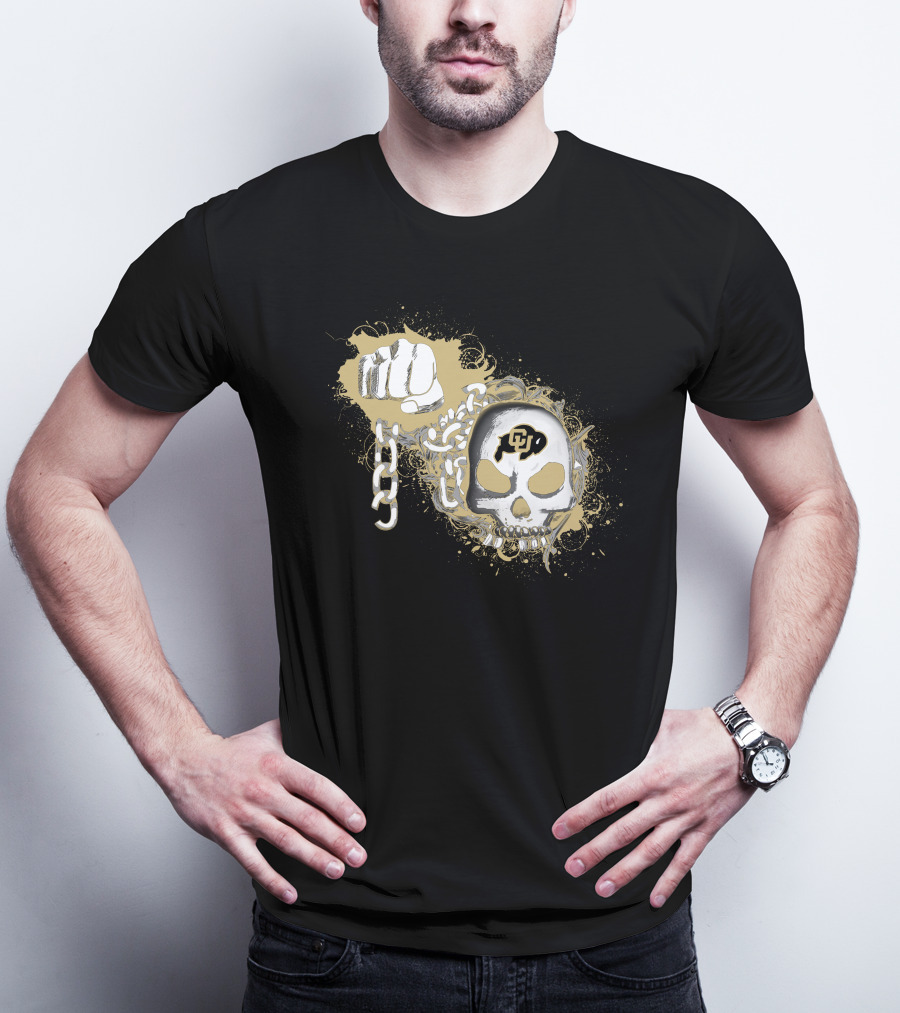 Colorado Buffaloes Skull And Chain T-Shirt
