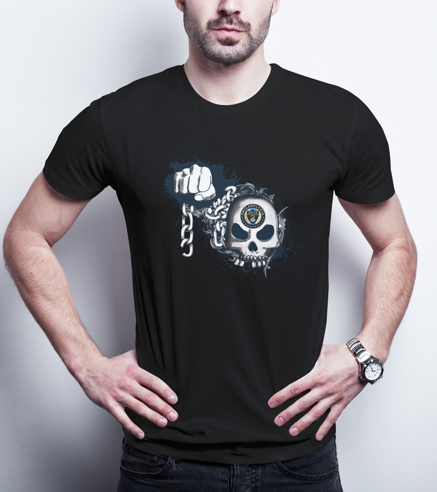 Philadelphia Union Skull And Chain T-Shirt
