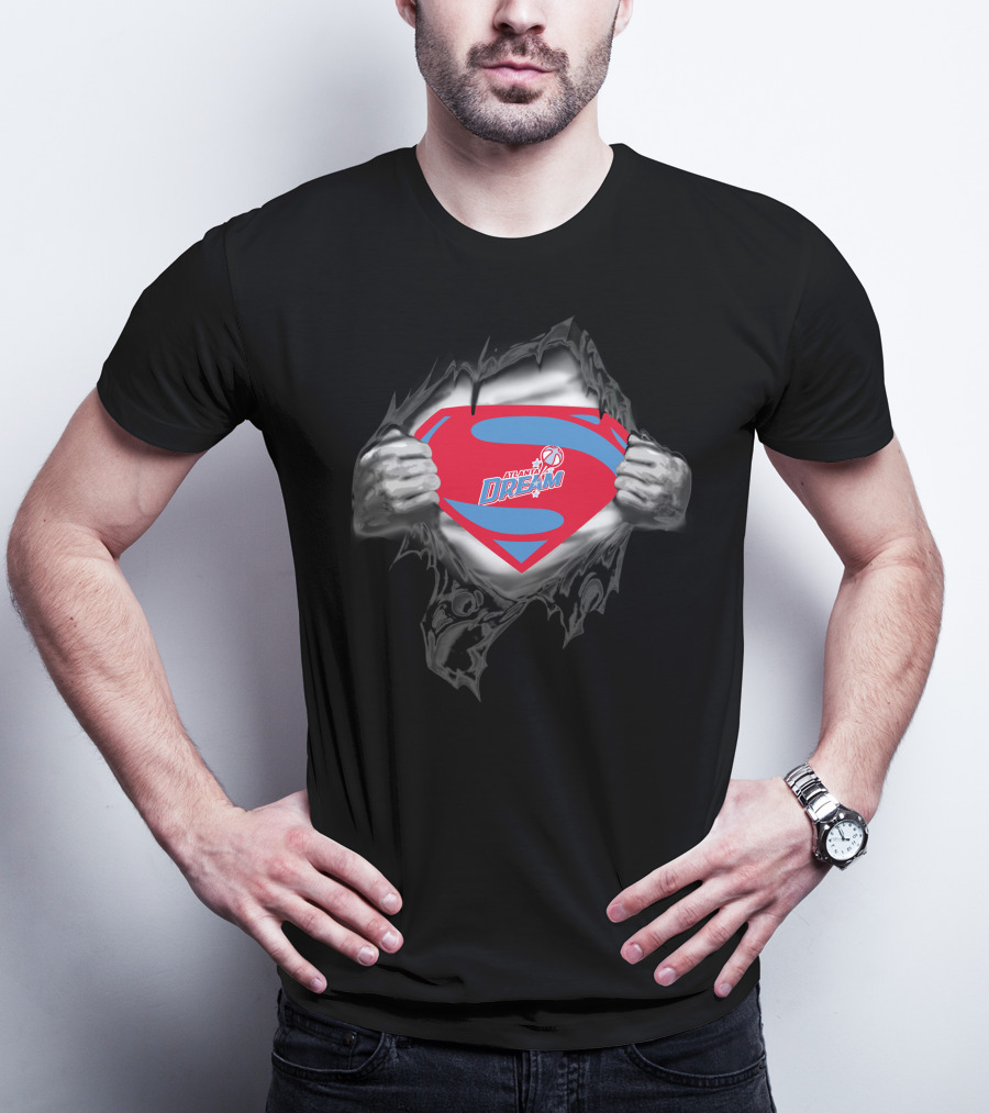 Atlanta Dream 412 Superman Logo Burst T-Shirt