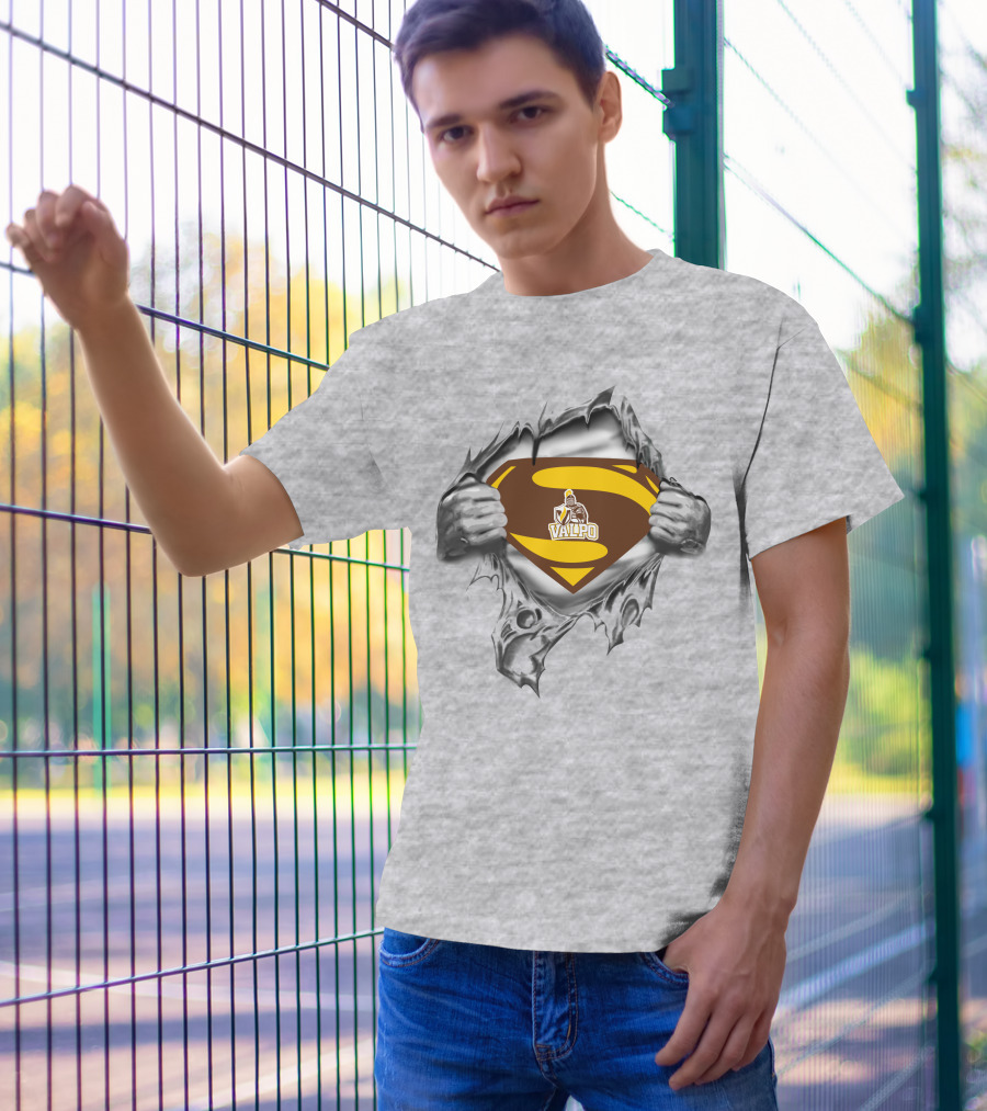 Valparaiso Crusaders Valpo Superman Crest T-Shirt