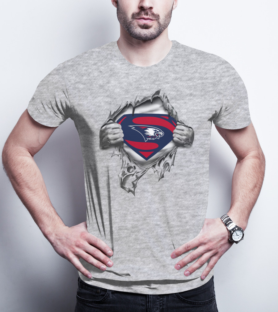 Southern Indiana Eagles Superman Logo Rip T-Shirt