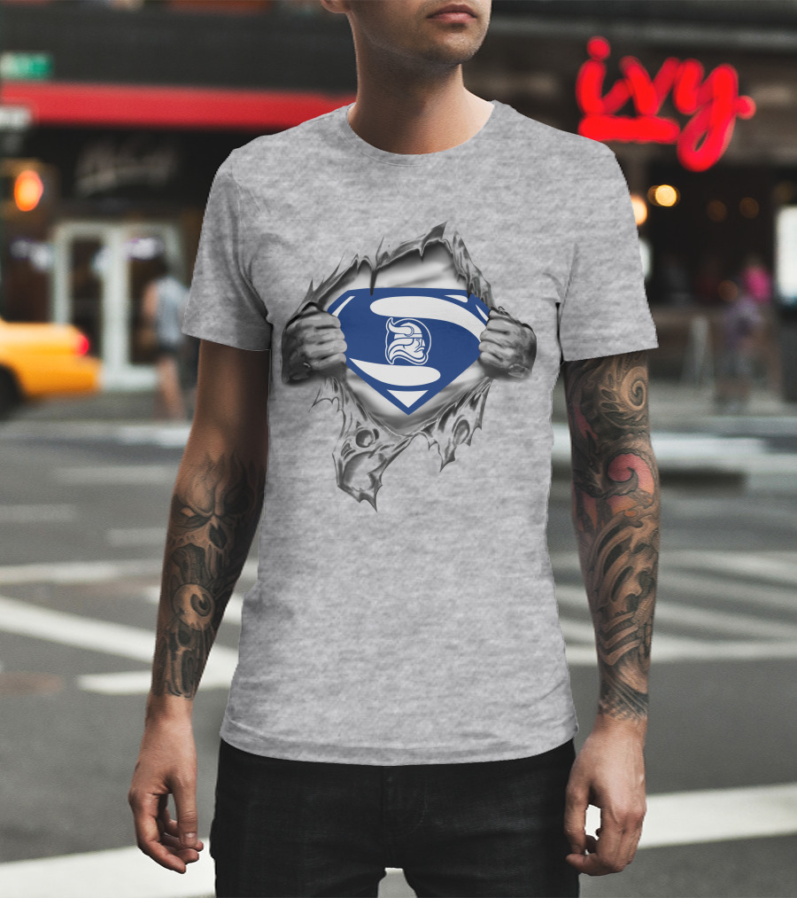 Superman Berry Vikings Shield Emblem 155 T-Shirt