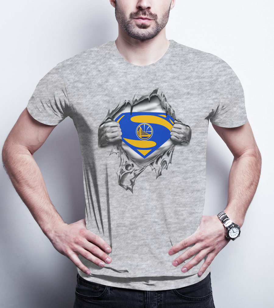 Golden State Warriors Superman Logo '82 Style T-Shirt