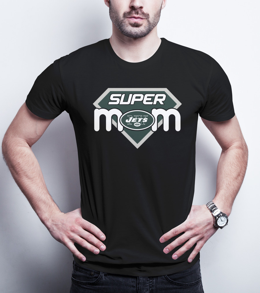 Super Mom New York Jets Fan Football T-Shirt