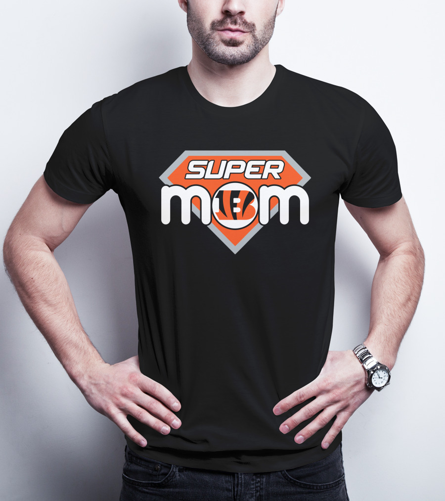 Cincinnati Bengals Super Mom Nfl Fan T-Shirt