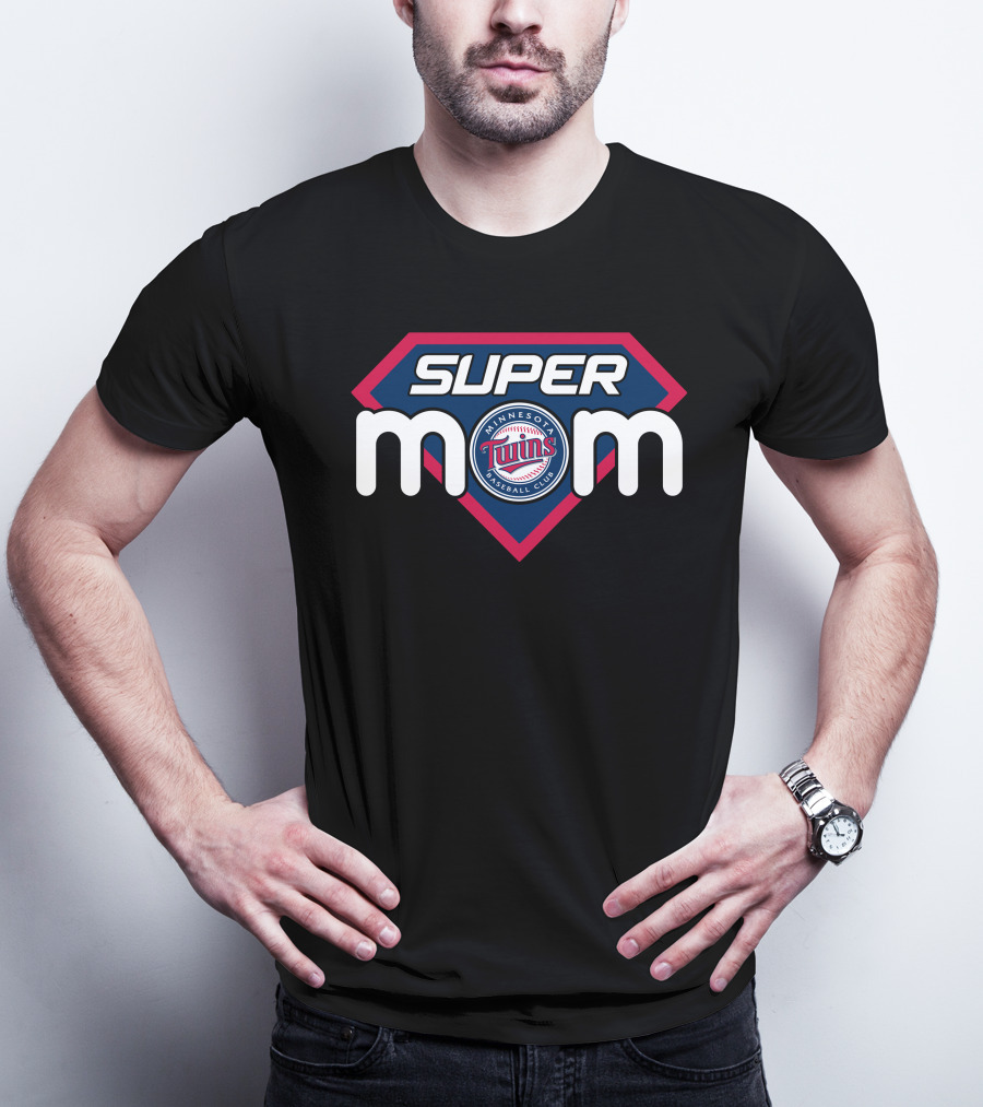 Super Mom Minnesota Twins Baseball Club T-Shirt