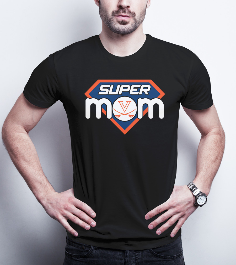 Super Mom Virginia Cavaliers Logo Heroic T-Shirt