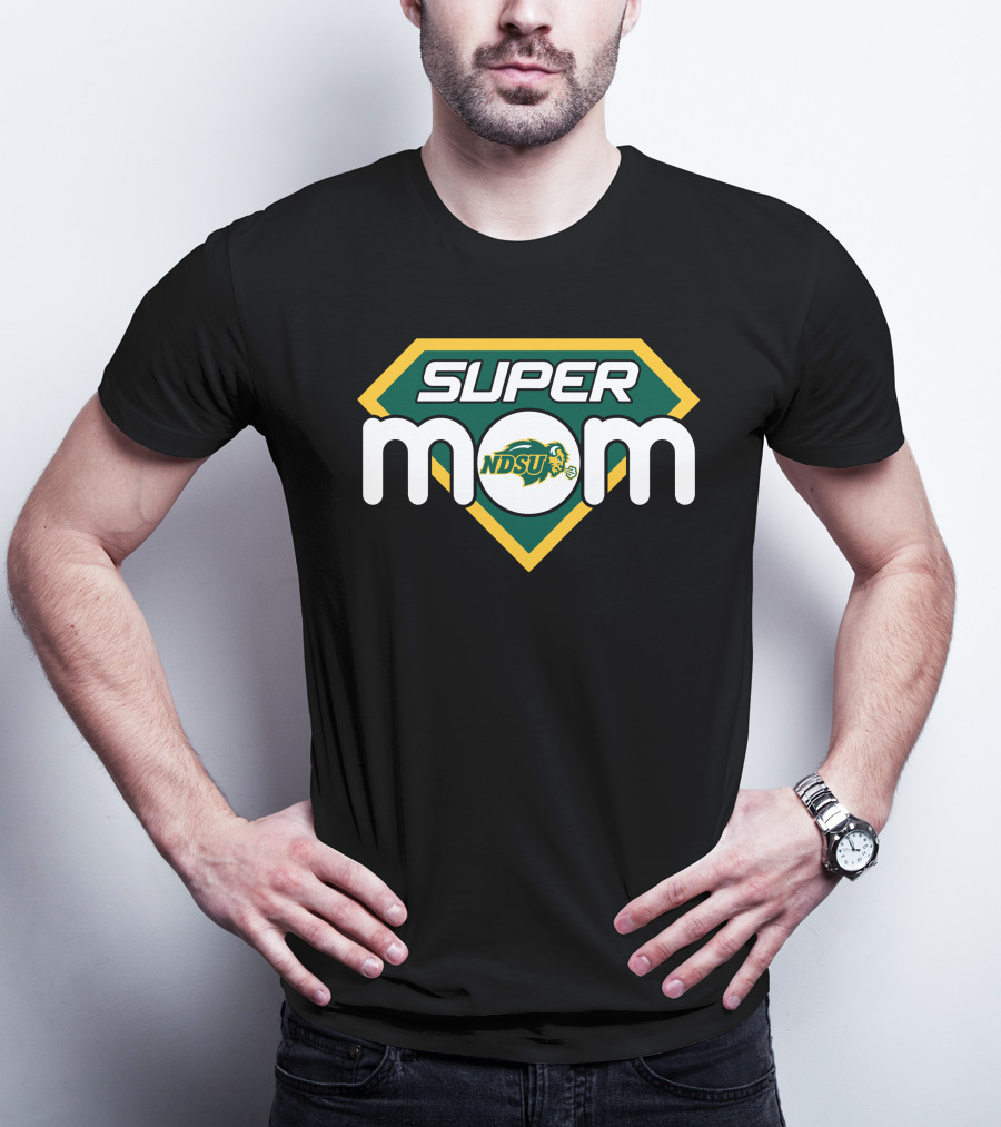 North Dakota State Bison Ndsu Super Mom T-Shirt